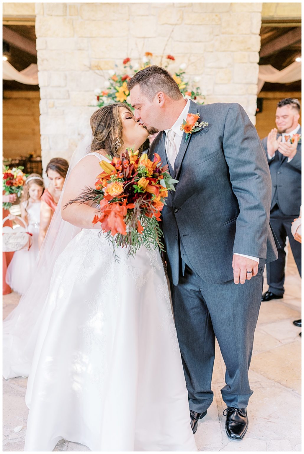Fall-Inspired Texas Wedding | Danielle + Jonathon - Emery's Buffalo ...